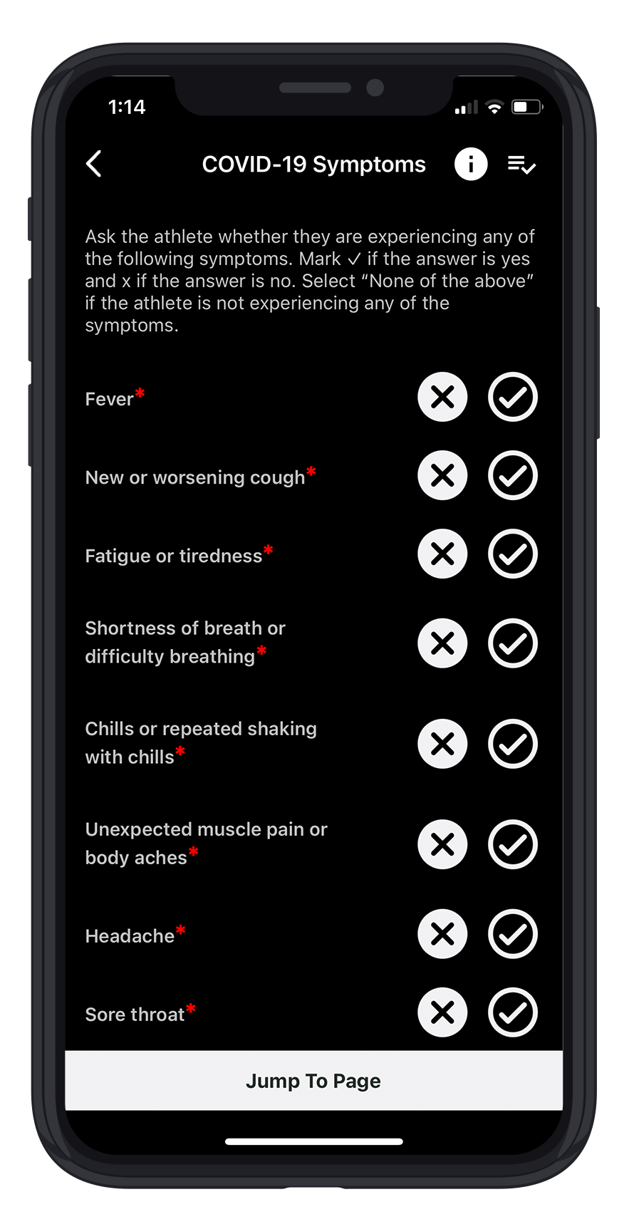 COVID-19 Screening App | HeadCheck